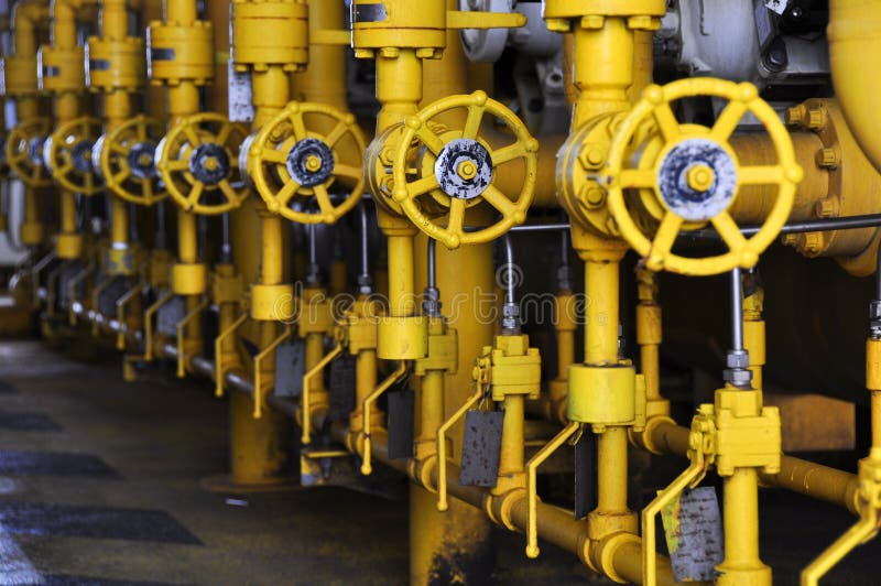 Valves Manual in the Process. Production Process Used Manual Valve To ...