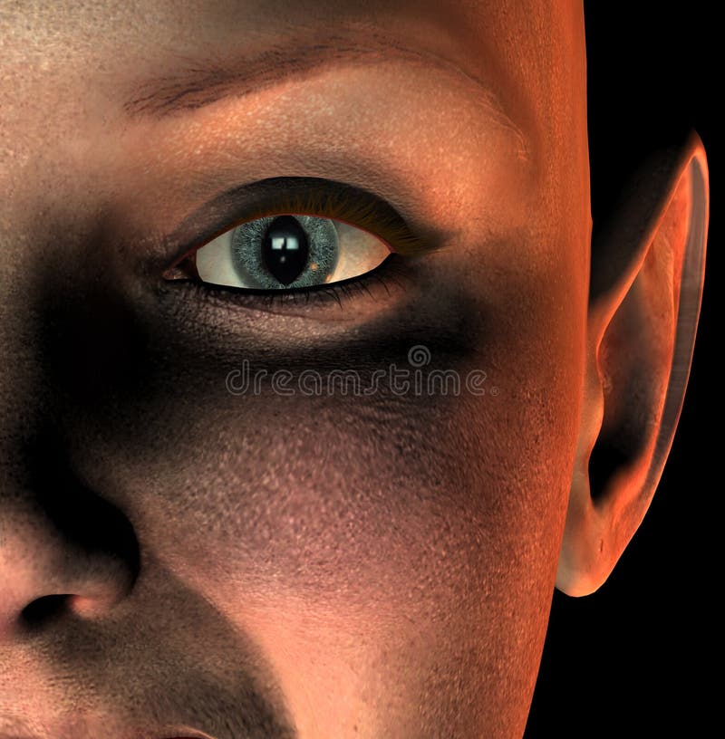 Vamp Eye 2 stock illustration. Illustration of iris, expression - 619067