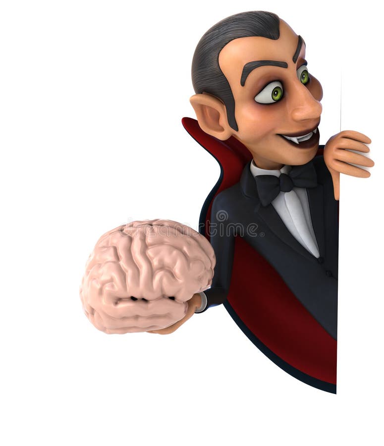Vampire stock illustration. Illustration of emotion, brain - 73209449