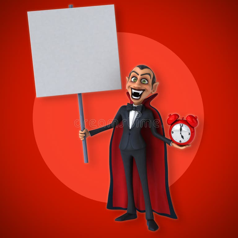 Vampire stock illustration. Illustration of count, clock - 76182361