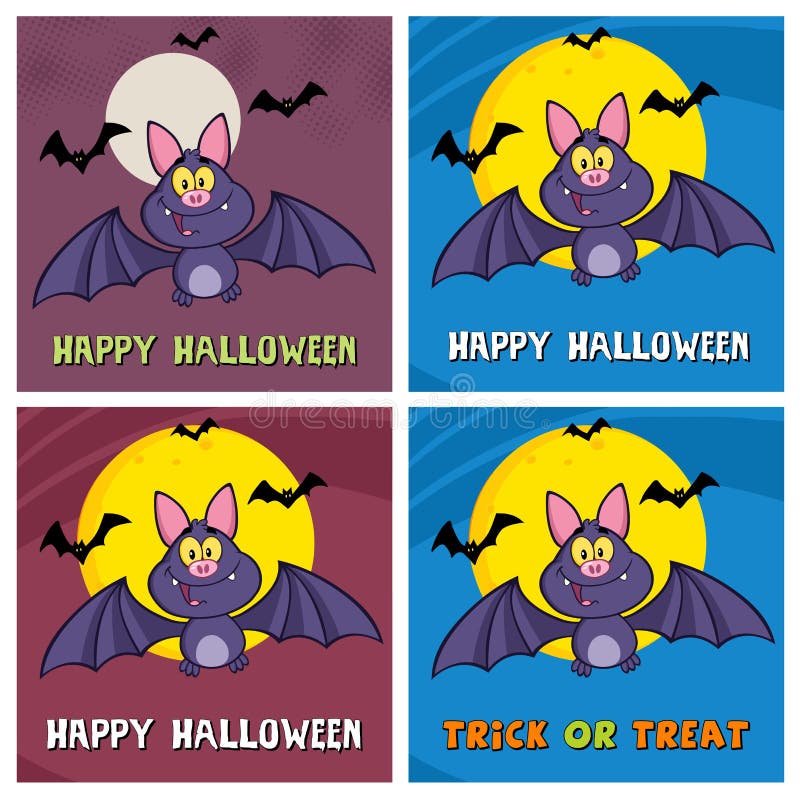 Happy Vampire Bat stock vector. Illustration of dark - 60026251
