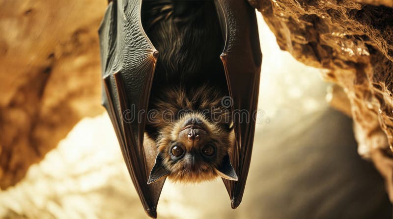 Vampire Bat Hanging Upside Down Bat Hanging Upside Down Hi Res Stock