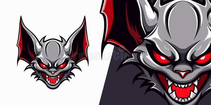 Vampire Bat Logo: Powerful Vector Graphic for Sport and E-Sport Teams ...