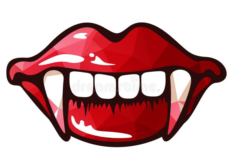 Vampire fangs stock illustration. Illustration of blood - 41502658