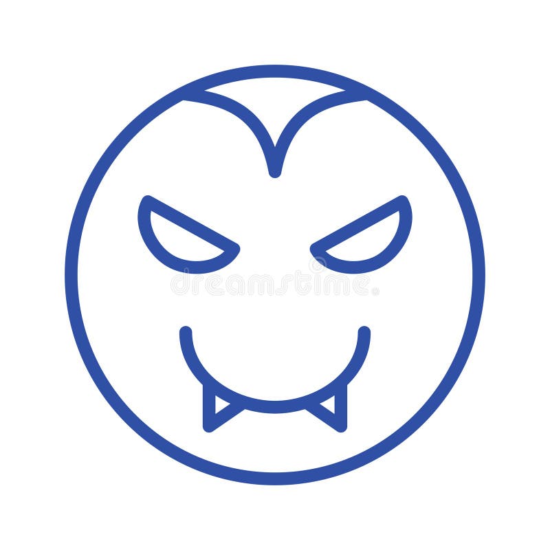 Vampire Emoji Isolated Vector Icon Which Can Easily Modify or Edit ...