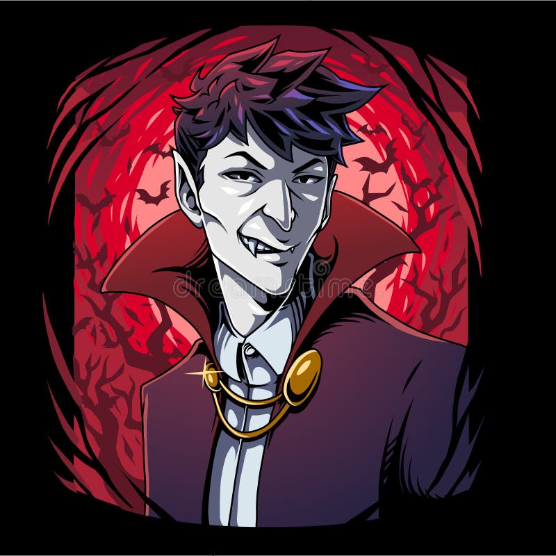 Vampire esport logo design stock vector. Illustration of ghost - 204915725