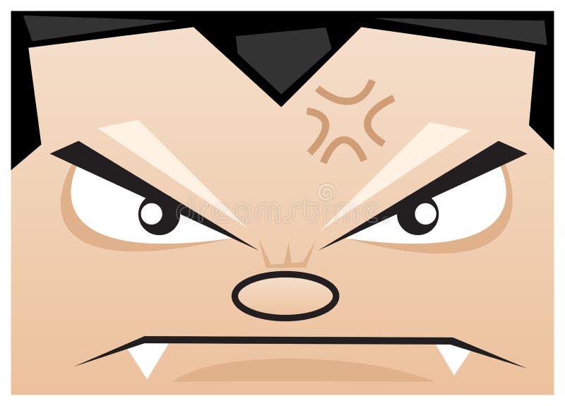 Vampire Face. Vector Clip Art Illustration with Simple Gradients Stock ...