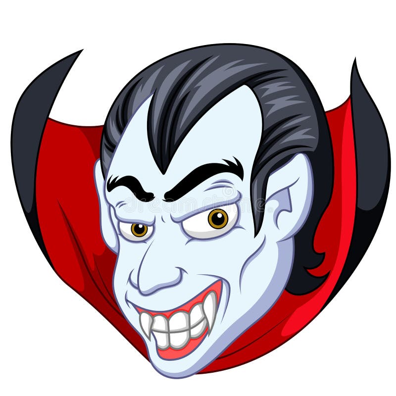 Vampire face cartoon stock vector. Illustration of dracula - 99861744
