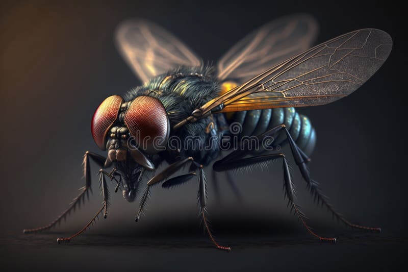 Vampire fly stock illustration. Illustration of invertebrate - 272967472