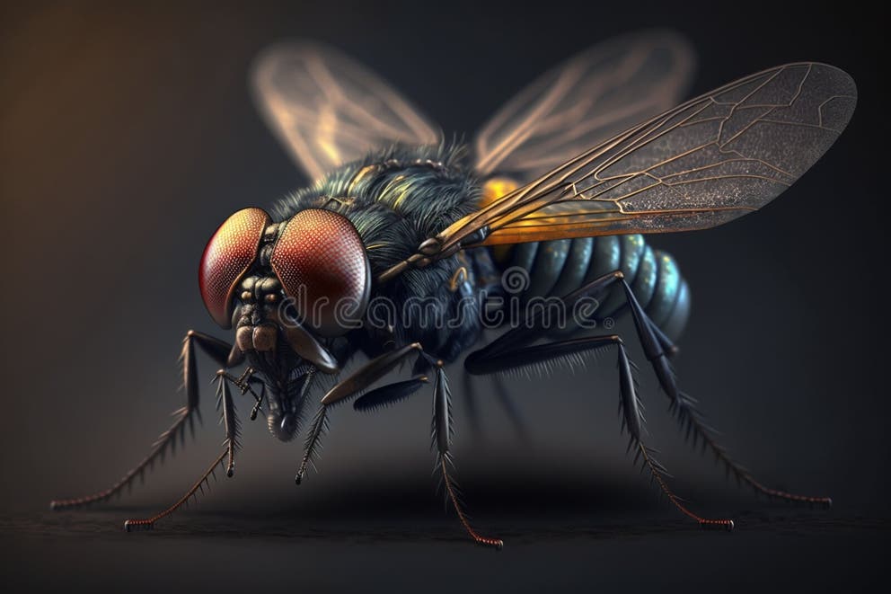 Vampire fly stock illustration. Illustration of invertebrate - 272967472