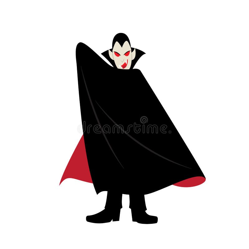 Vampire Halloween Character Cartoon Stock Vector - Illustration of ...