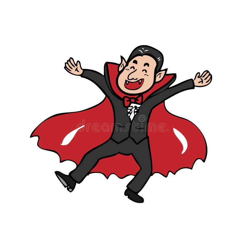 Vampire happy stock vector. Illustration of holiday, drawing - 51610932