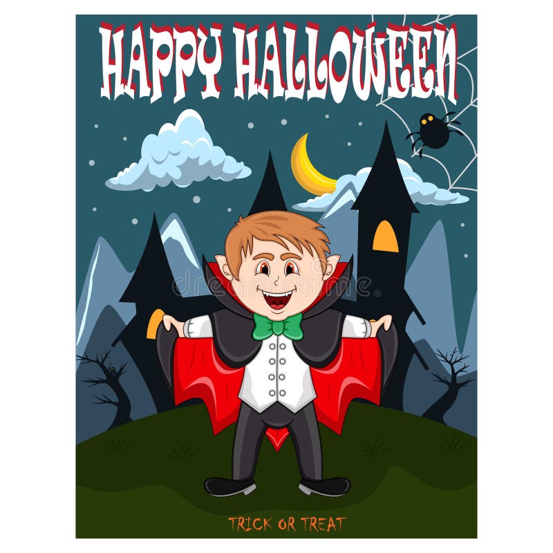 Vampire Happy Face stock illustration. Illustration of halloween - 6697991