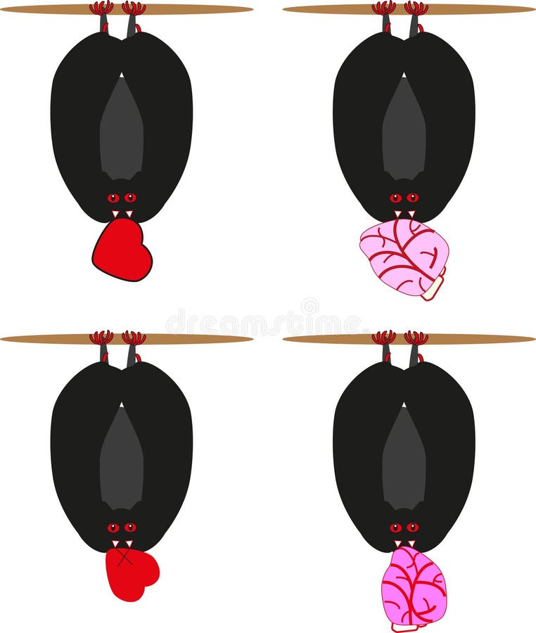 Vampire with heart stock illustration. Illustration of heart - 79791112