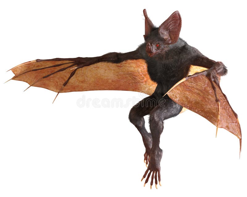 Vampire Isolated in White Background 3d Illustration Stock Illustration ...