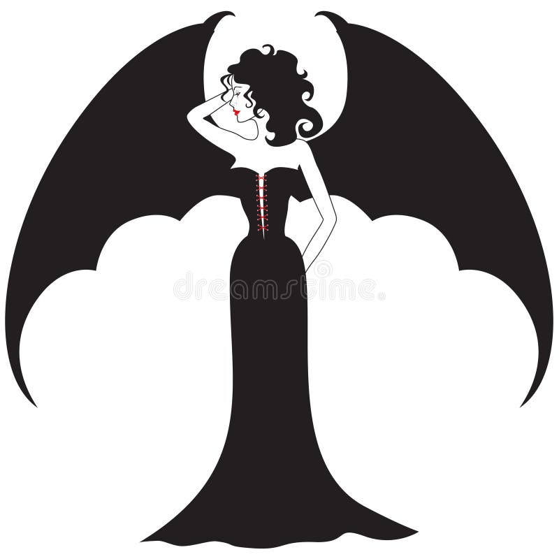 Vampire lady stock vector. Illustration of corset, vampire - 26935694