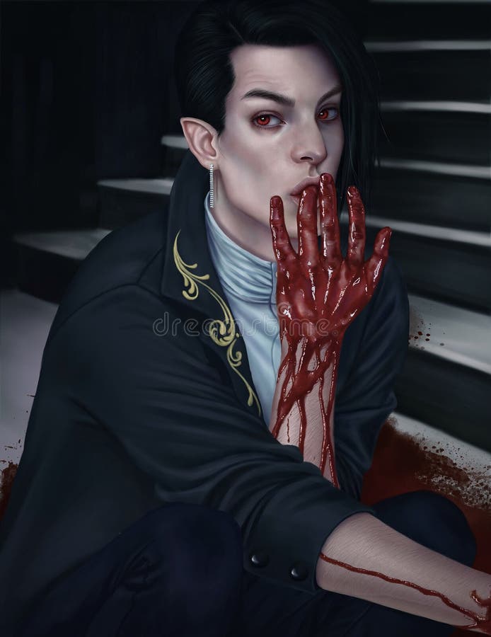 A vampire. stock illustration. Illustration of mouth - 148872006