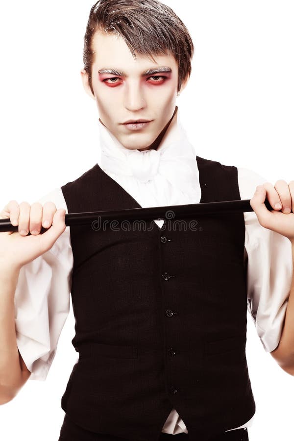 Vampire man stock photo. Image of vamp, suit, black, lord - 12720122