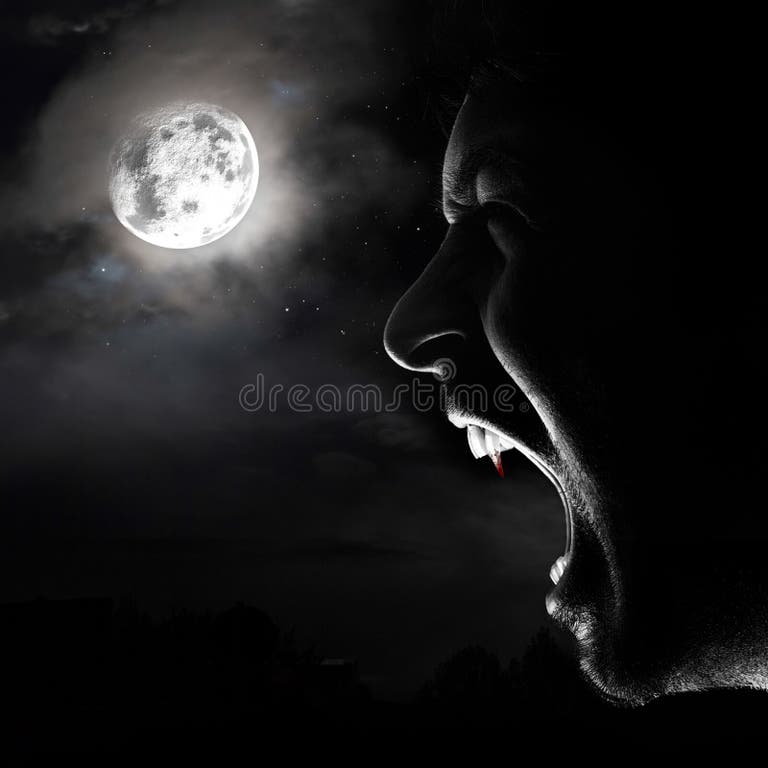 Vampire night stock image. Image of danger, bite, landscape - 57501415
