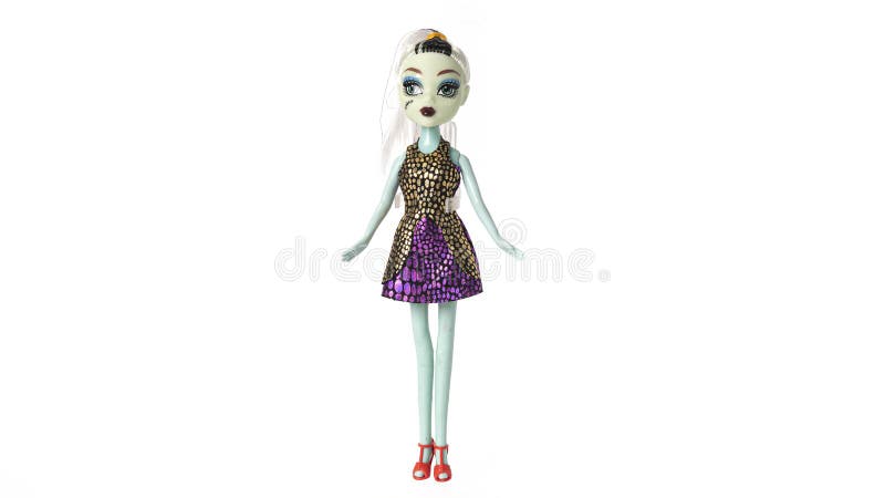 Vampire Plastic Doll Toy Isolated on White Background. Stock Photo ...