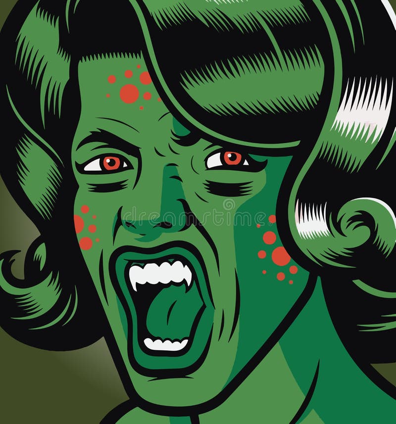 Vampire Poster Template for Halloween Stock Vector - Illustration of ...