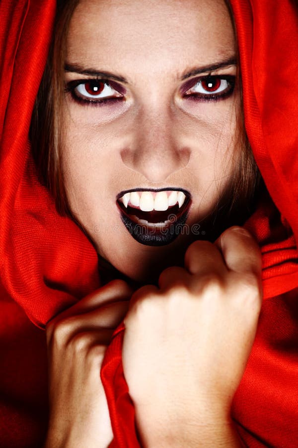 Vampire in red stock image. Image of evil, dark, devil - 16337019