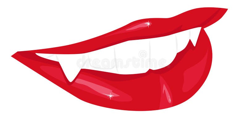 Vampire smile stock vector. Illustration of seductive - 50247900