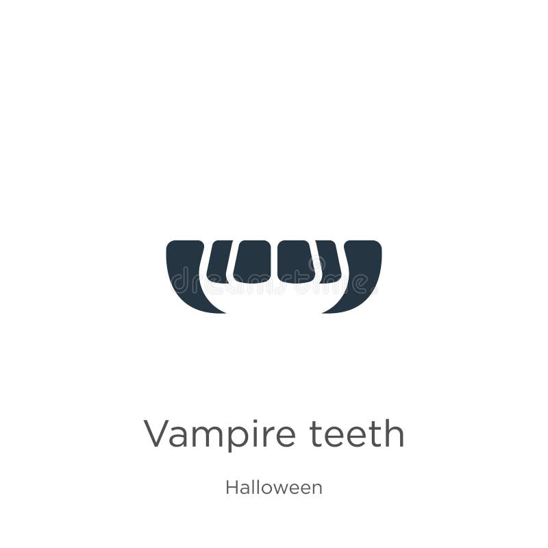 Vampire Teeth Icon Vector. Trendy Flat Vampire Teeth Icon from ...