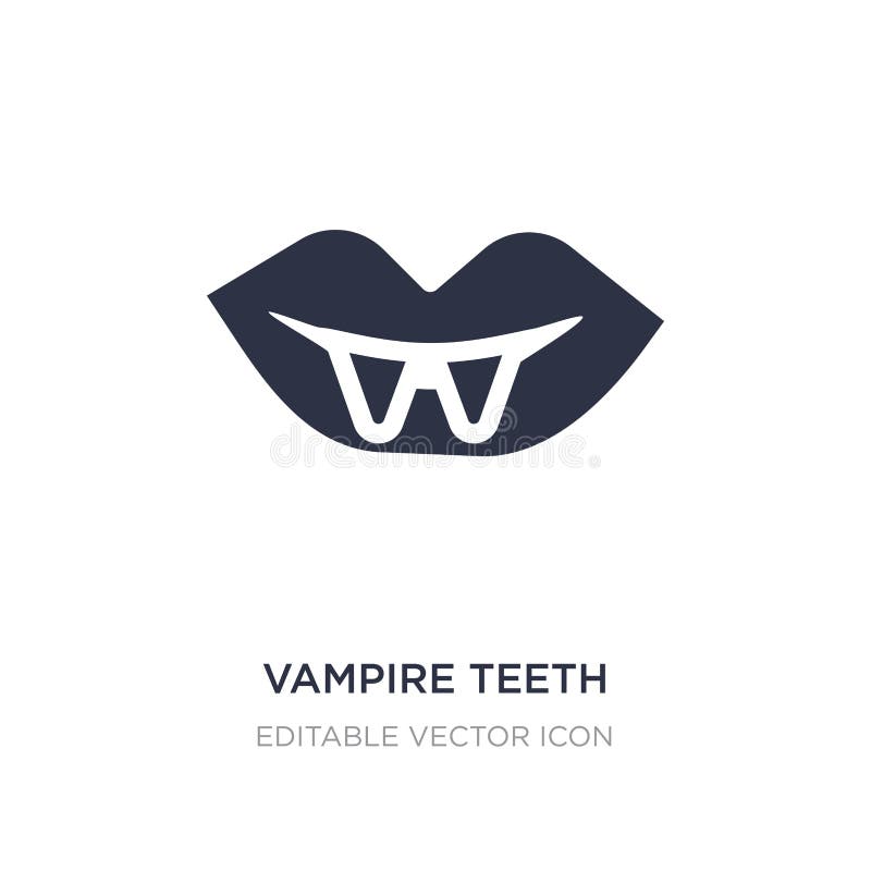 Vampire Teeth Icon on White Background. Simple Element Illustration ...