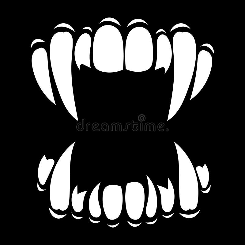 Vampire teeth stock vector. Illustration of character - 310657143