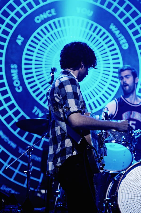 Vampire Weekend (Ezra Koenig) Performs at Razzmatazz Editorial Stock ...