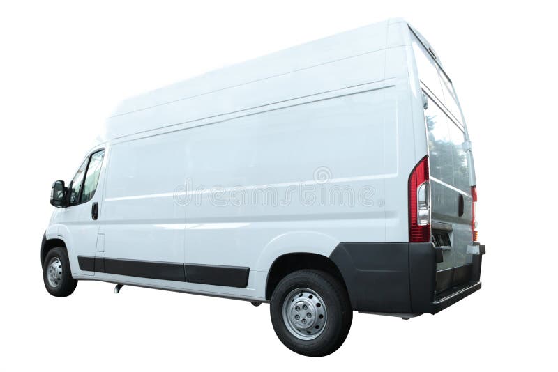 Ford Transit Custom Van Isolated on White Background Stock Image ...