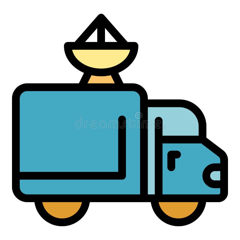 Van Actualization Icon Color Outline Vector Stock Vector - Illustration ... Van Actualization Icon Color Outline Vector Stock Vector - Illustration ...