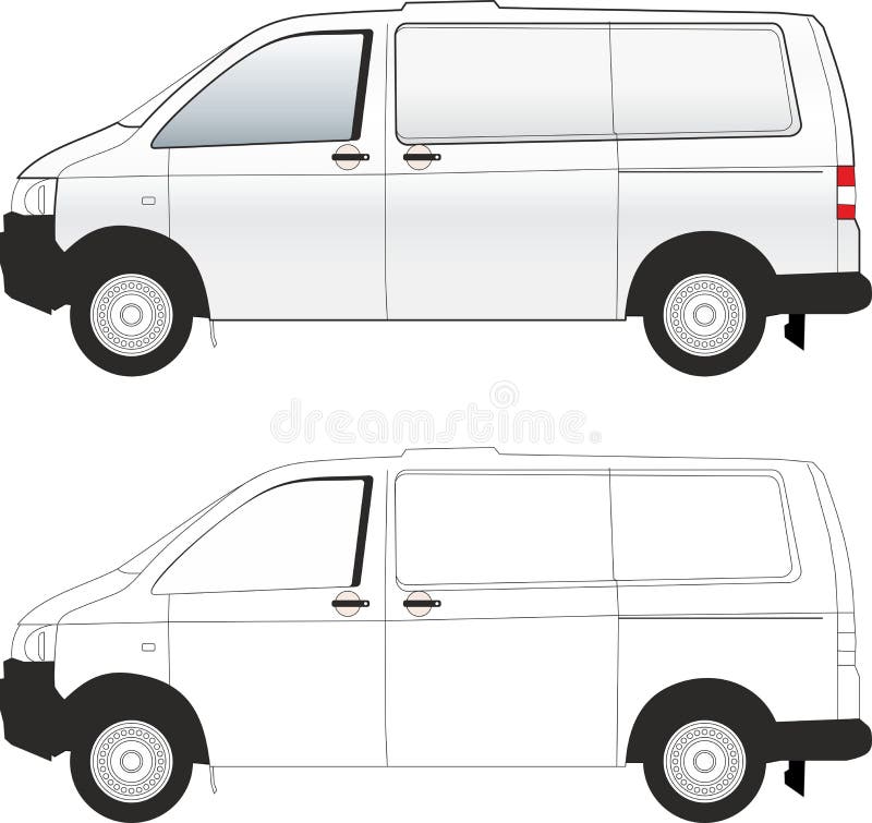 Line art - MPV stock vector. Illustration of back, drawing - 718845