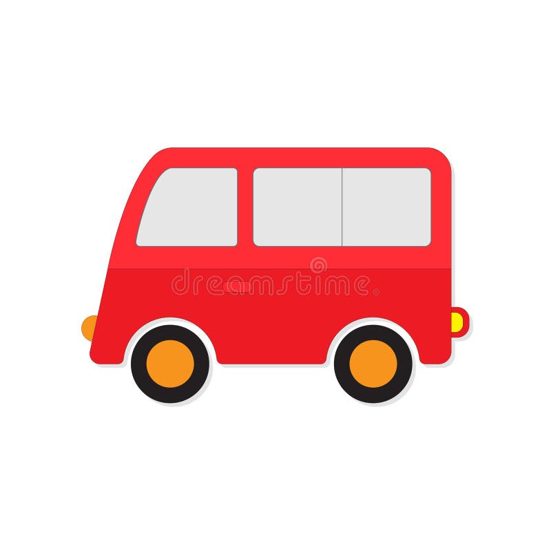 Van Cartoon Toy Clip Art Symbol Design Vector Illustration Stock Vector ...