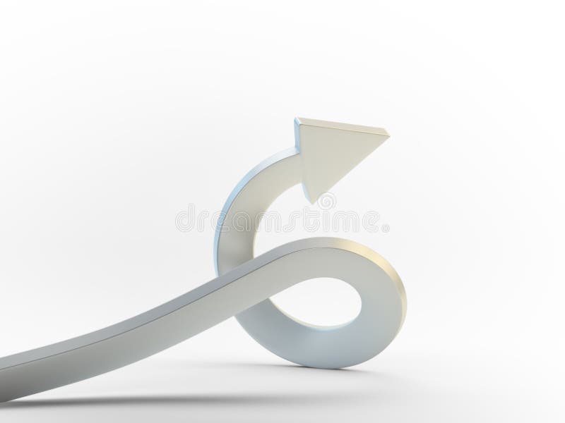 Opheffende Pijl Diagram Op De Stijging Vector Vector Illustratie ...