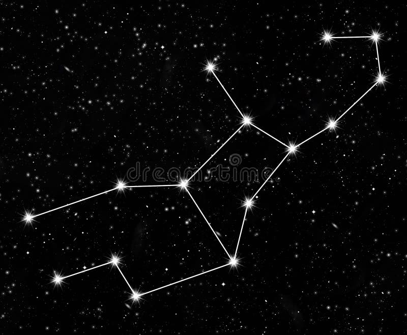 Van De Maagd (Virgin) De Constellatie Stock Illustratie - Illustration ...