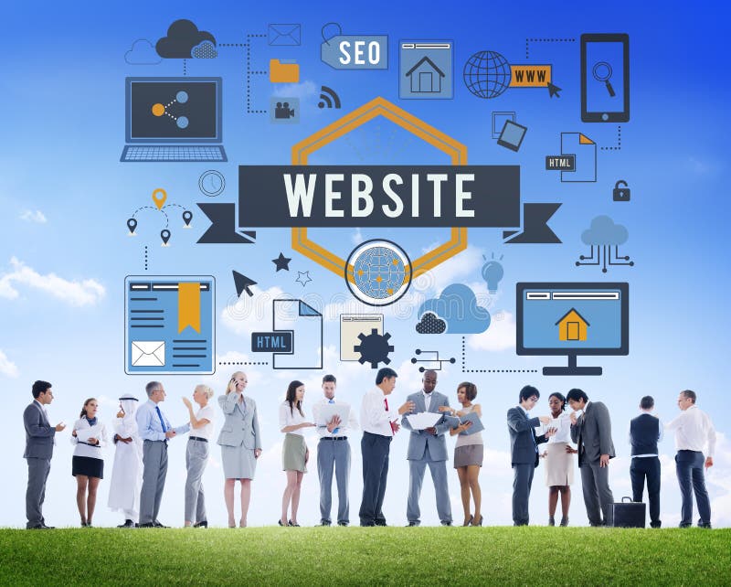 Van De Verbindingsinternet Van Websitewww Het Online Concept Stock ...