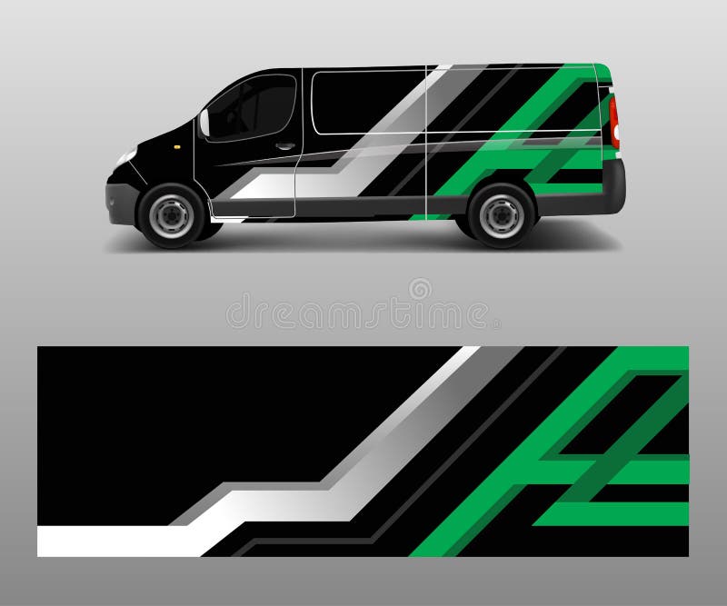 Van Decal Wrap Design Vector for Company Branding . Graphic Wrap Decal ...