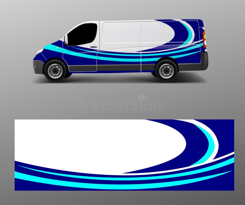 Van Decal Wrap Design Vector for Company Branding . Graphic Wrap Decal ...