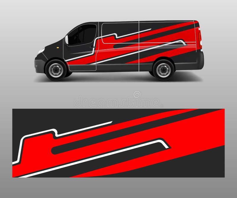 Van Decal Wrap Design Vector for Company Branding . Graphic Wrap Decal ...