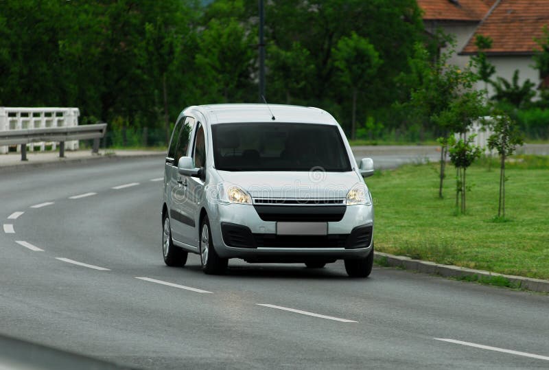 A van driving fast stock photo. Image of asphalt, motorway - 2285814