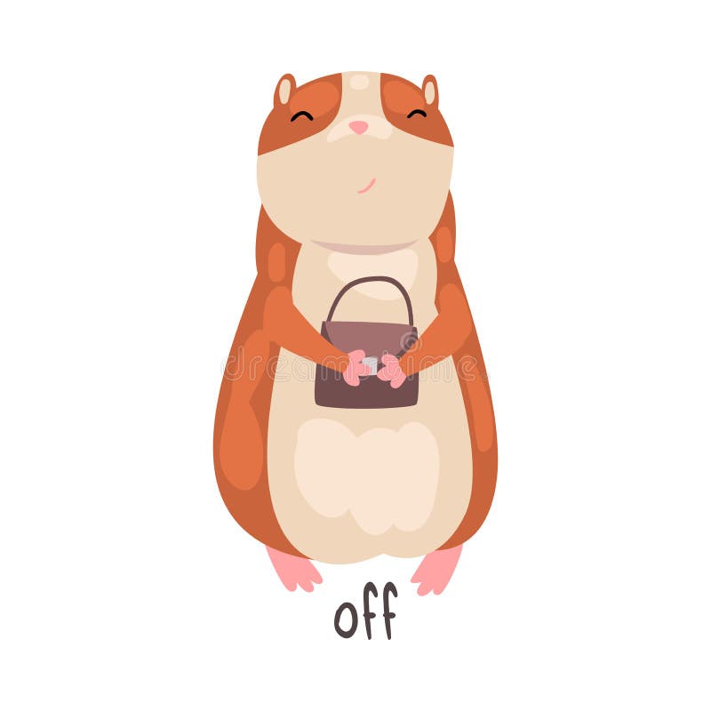 Engels Language Prepositions of Place and Cute Hamster Character Set ...