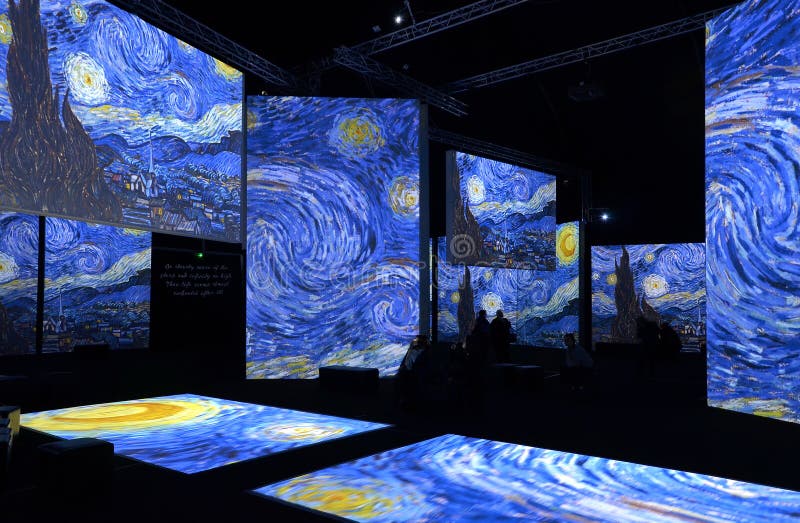 Van Gogh Alive editorial stock photo. Image of exhibition - 66302433