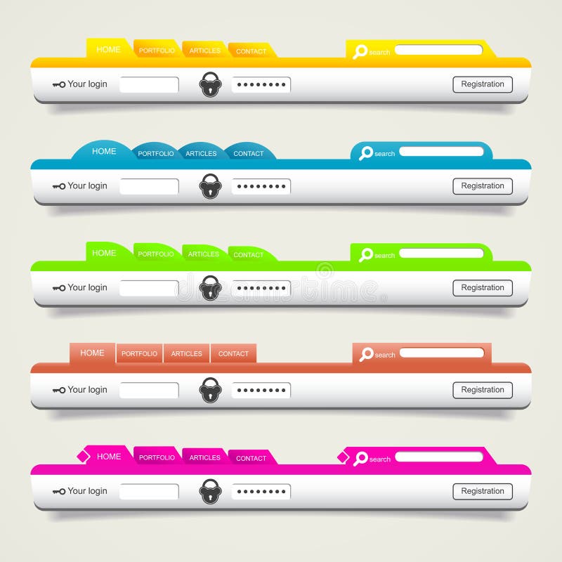 Vector Het Pictogram Vastgesteld Web Van SEO En Van Internet, Website ...