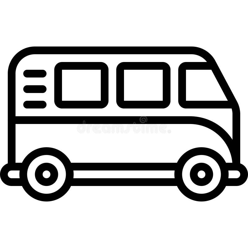 Van Icon, Transportation Related Vector Stock Vector - Illustration of ...