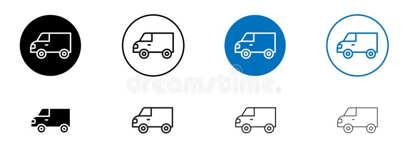 Van icon vector stock vector. Illustration of business - 348078854