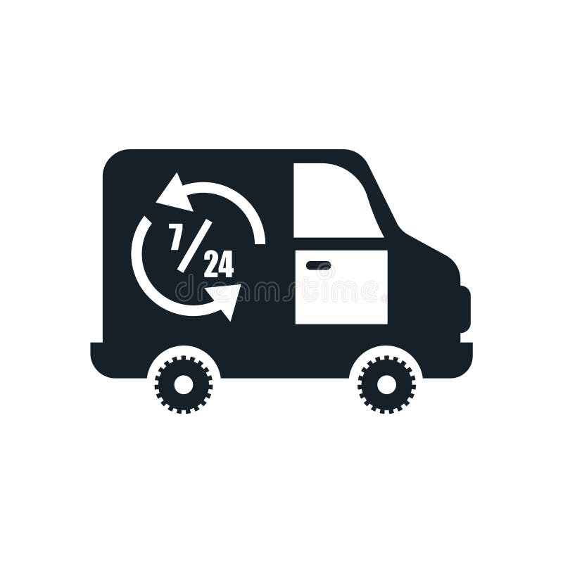 Van Icon Vector Isolated on White Background, Van Sign Stock Vector ...