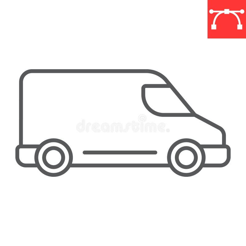 Van line icon stock vector. Illustration of cargo, shipping - 300538836