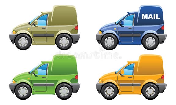 Cartoon Mail Van Stock Illustrations – 1,139 Cartoon Mail Van Stock ...